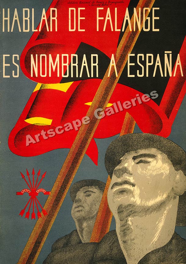 "Hablar de Falange" Spanish Civil War Poster - 17x24 | eBay