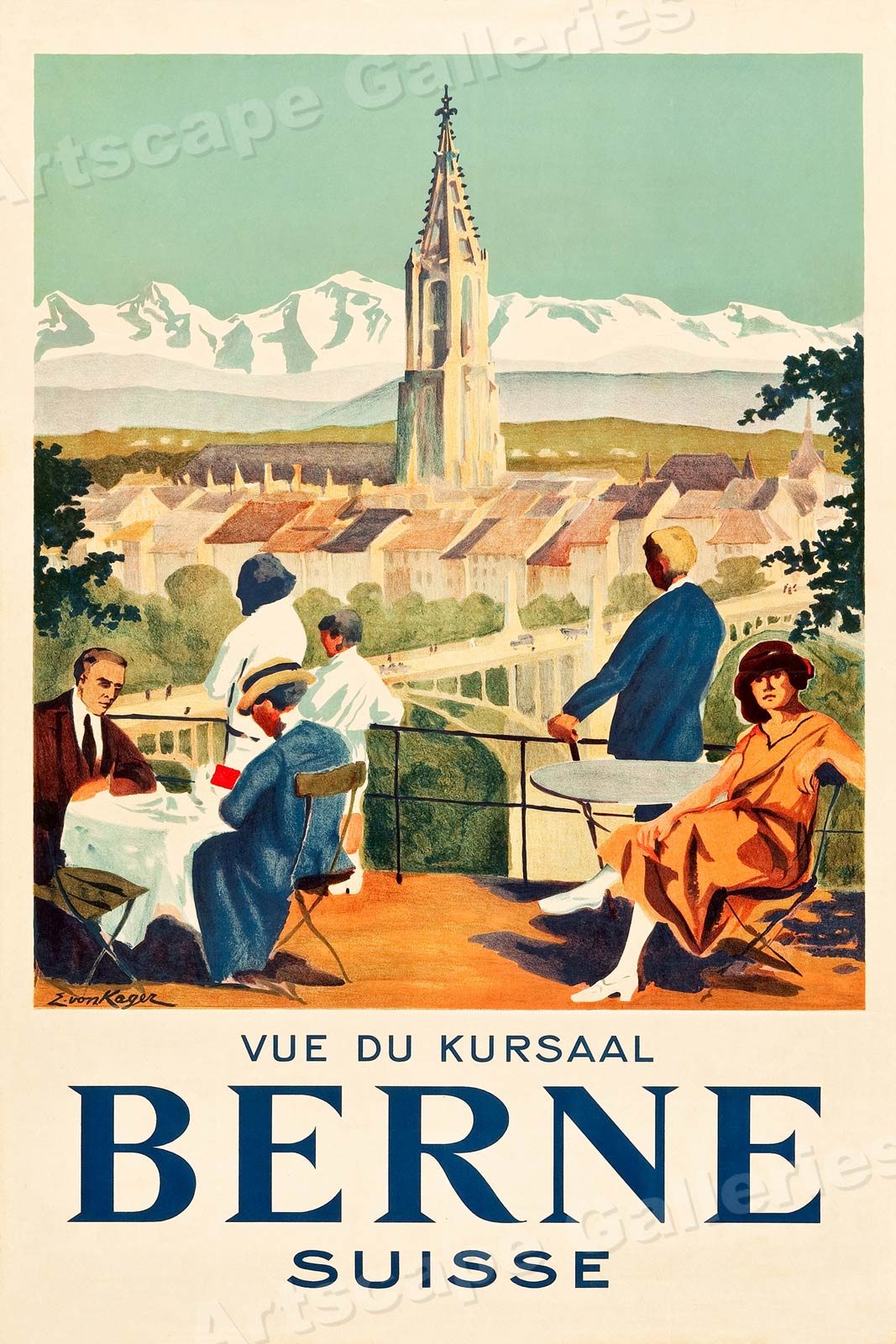 1930s Berne Switerland Vintage Style Swiss Travel Poster - 24x36 | eBay